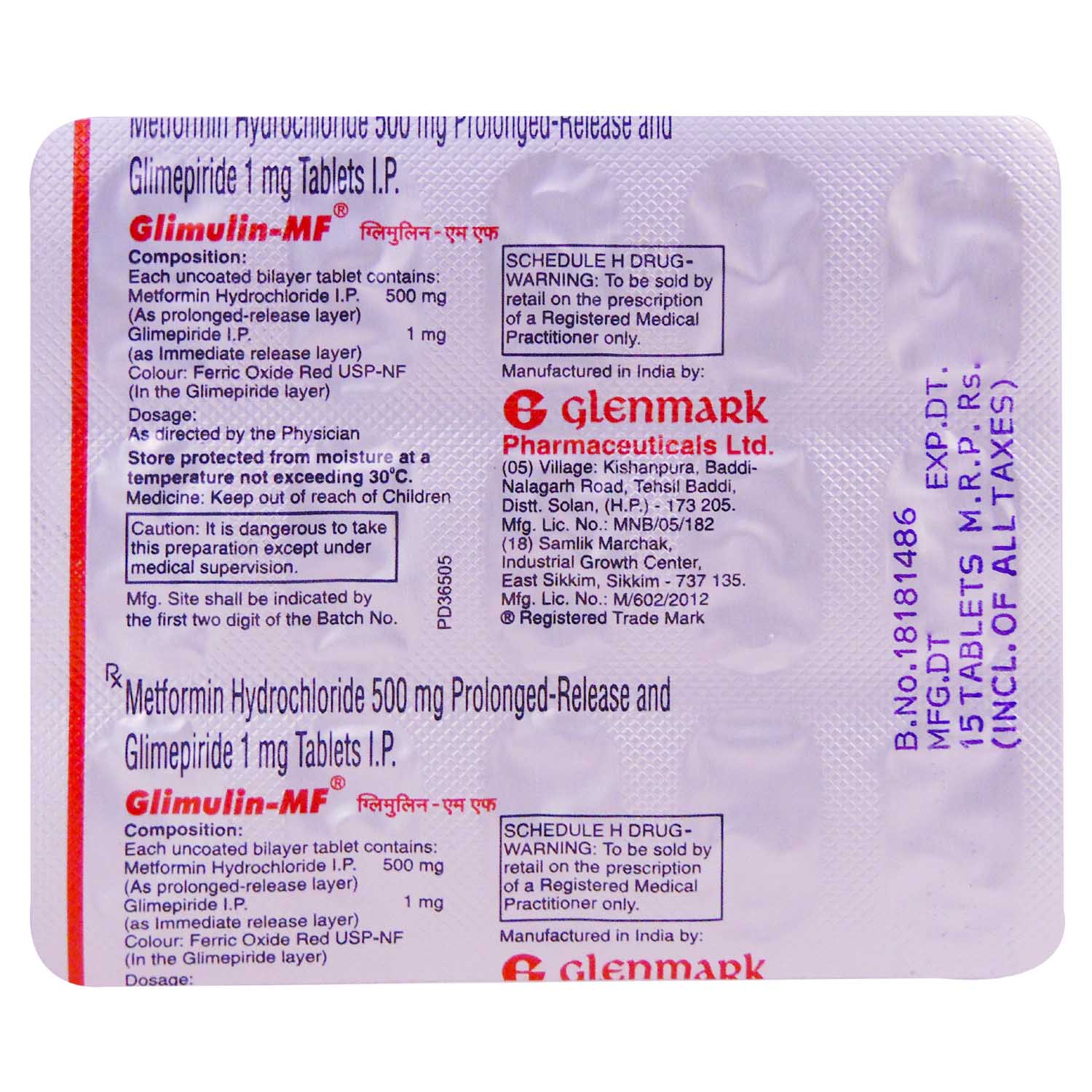 Glimulin-MF Tablet 15's Price, Uses, Side Effects, Composition - Apollo ...