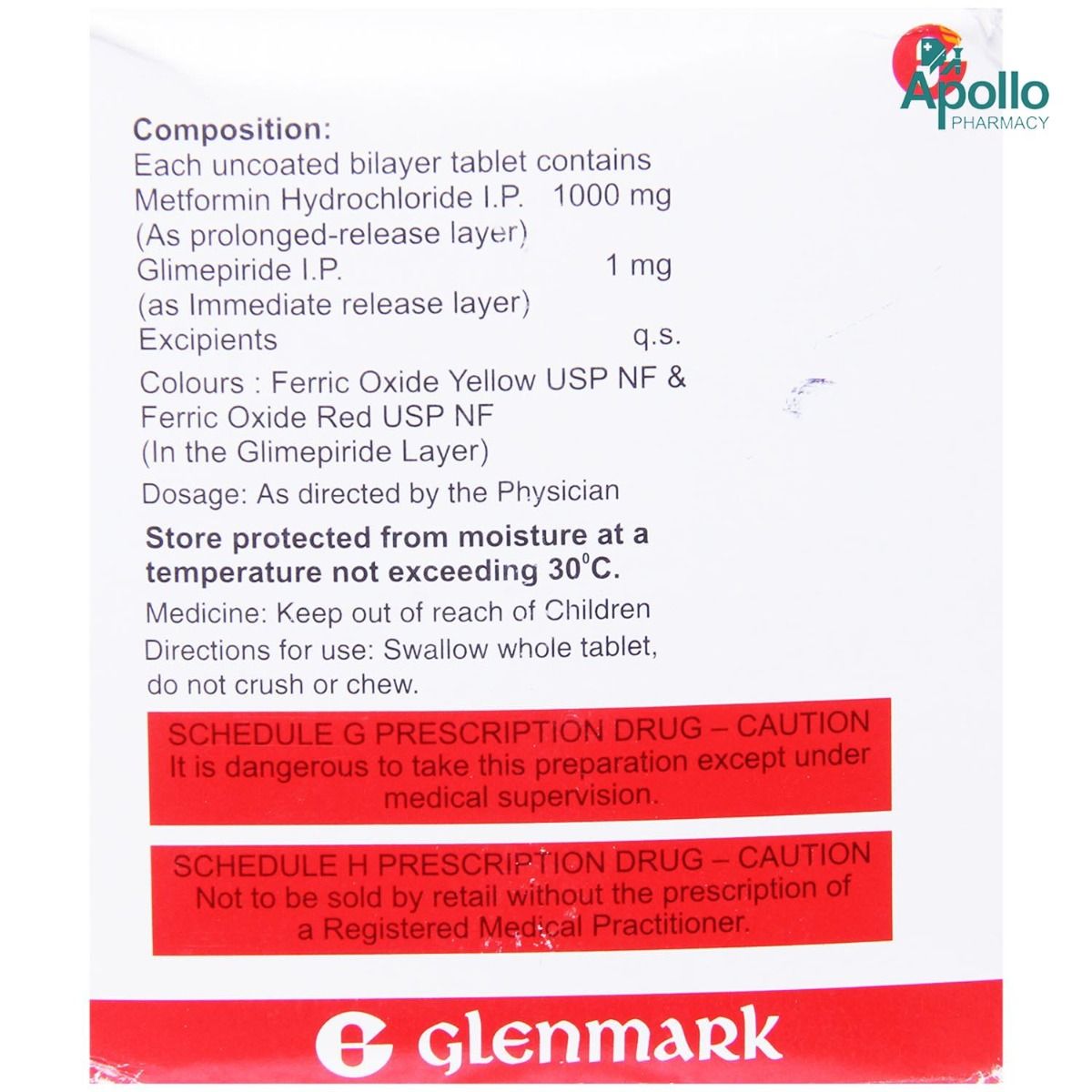 Glimulin MF Forte Tablet 15's Price, Uses, Side Effects, Composition ...