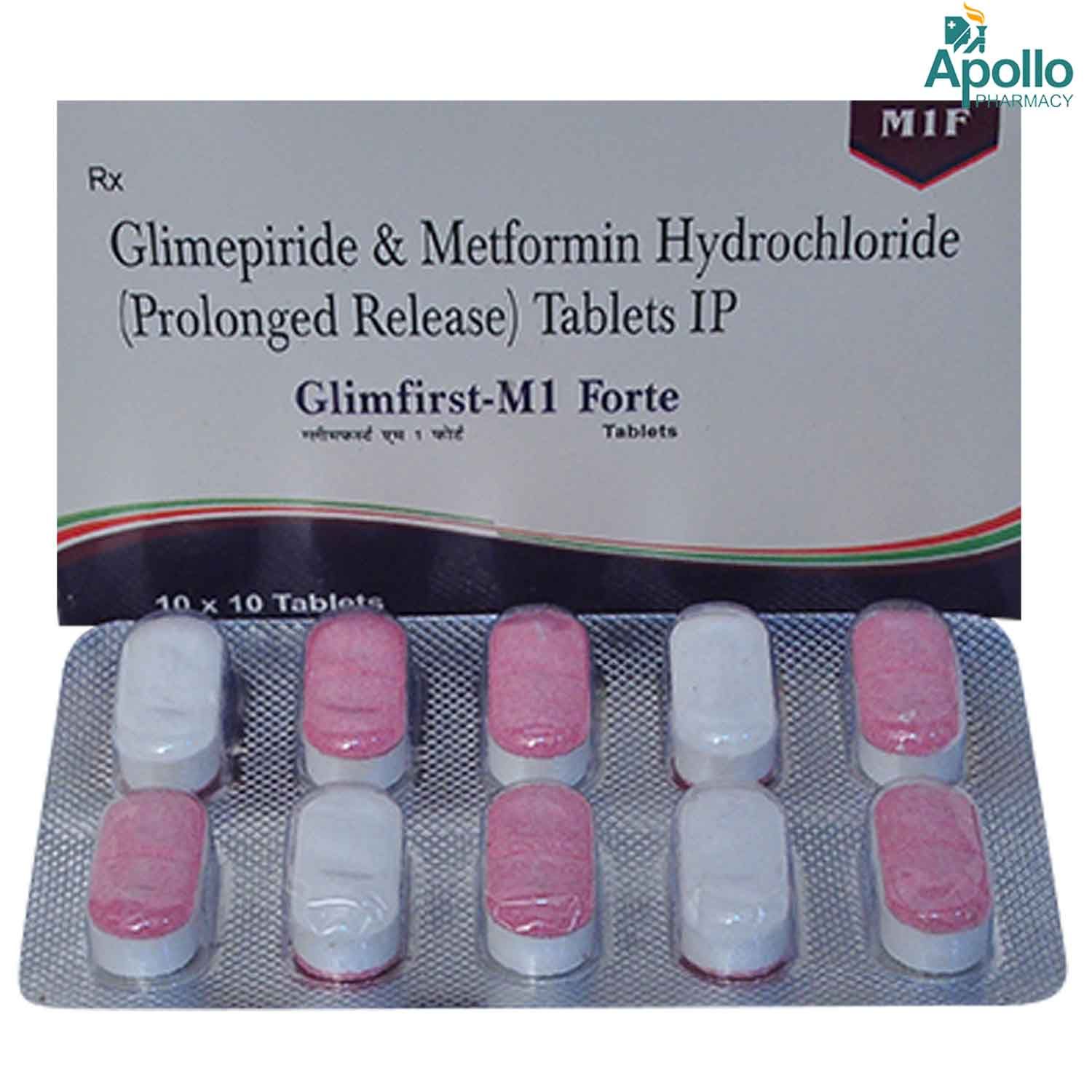 Glimfirst M1 Forte Tablet 10's Price, Uses, Side Effects, Composition ...