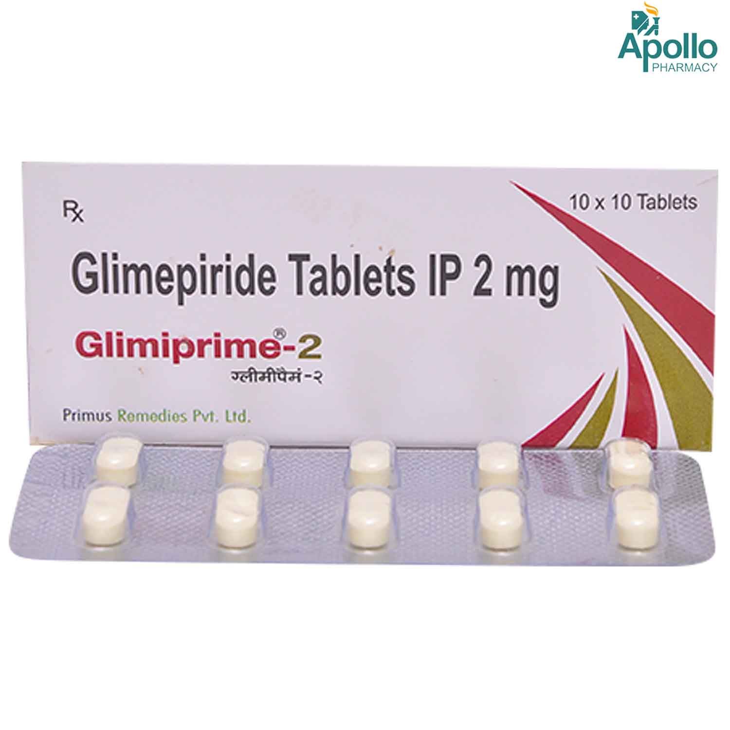Glimiprime-2 Tablet 10's Price, Uses, Side Effects, Composition ...