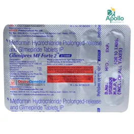 Glimiprex MF Forte 2 Tablet | Uses, Side Effects, Price | Apollo Pharmacy