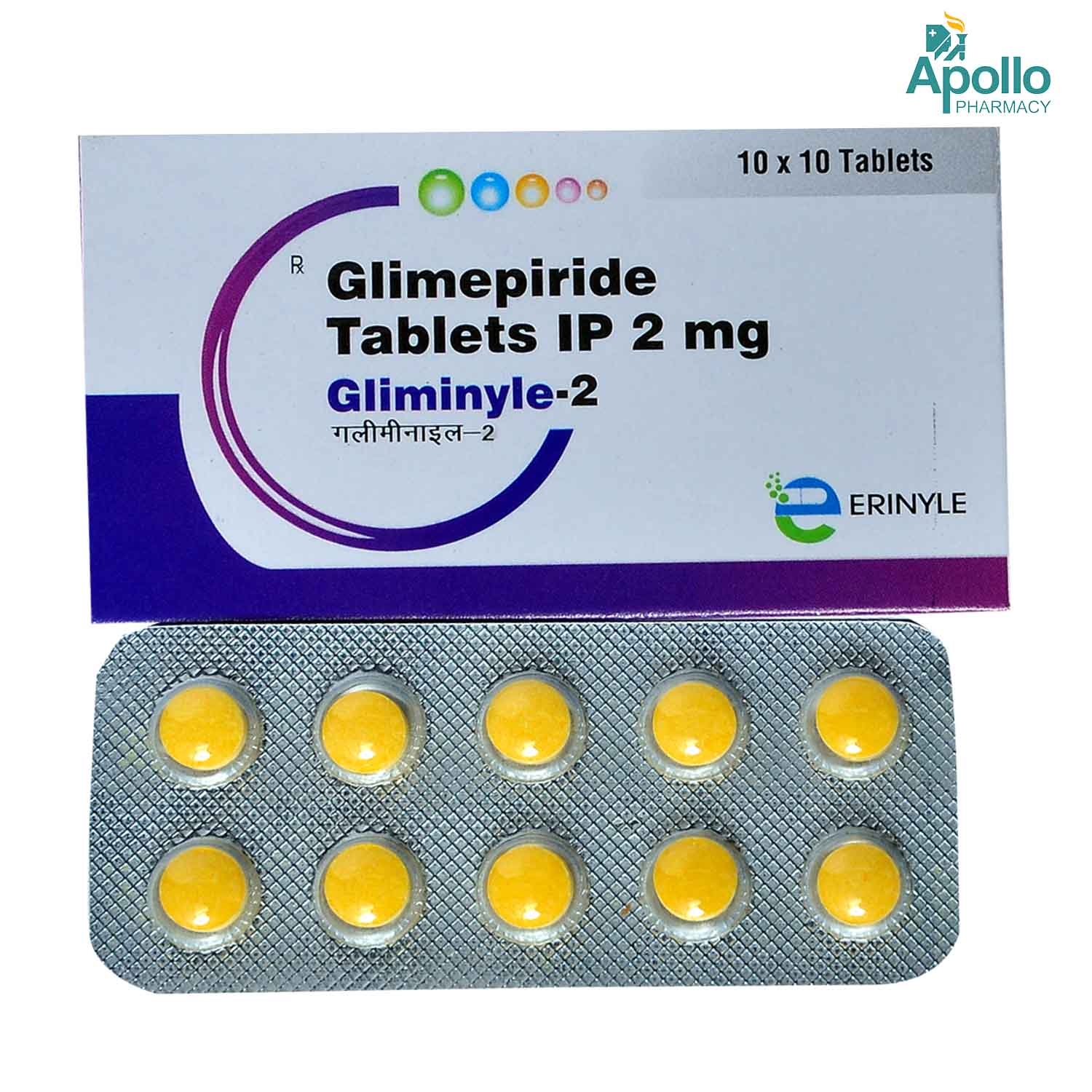 Gliminyle 2 mg Tablet | Uses, Side Effects, Price | Apollo Pharmacy