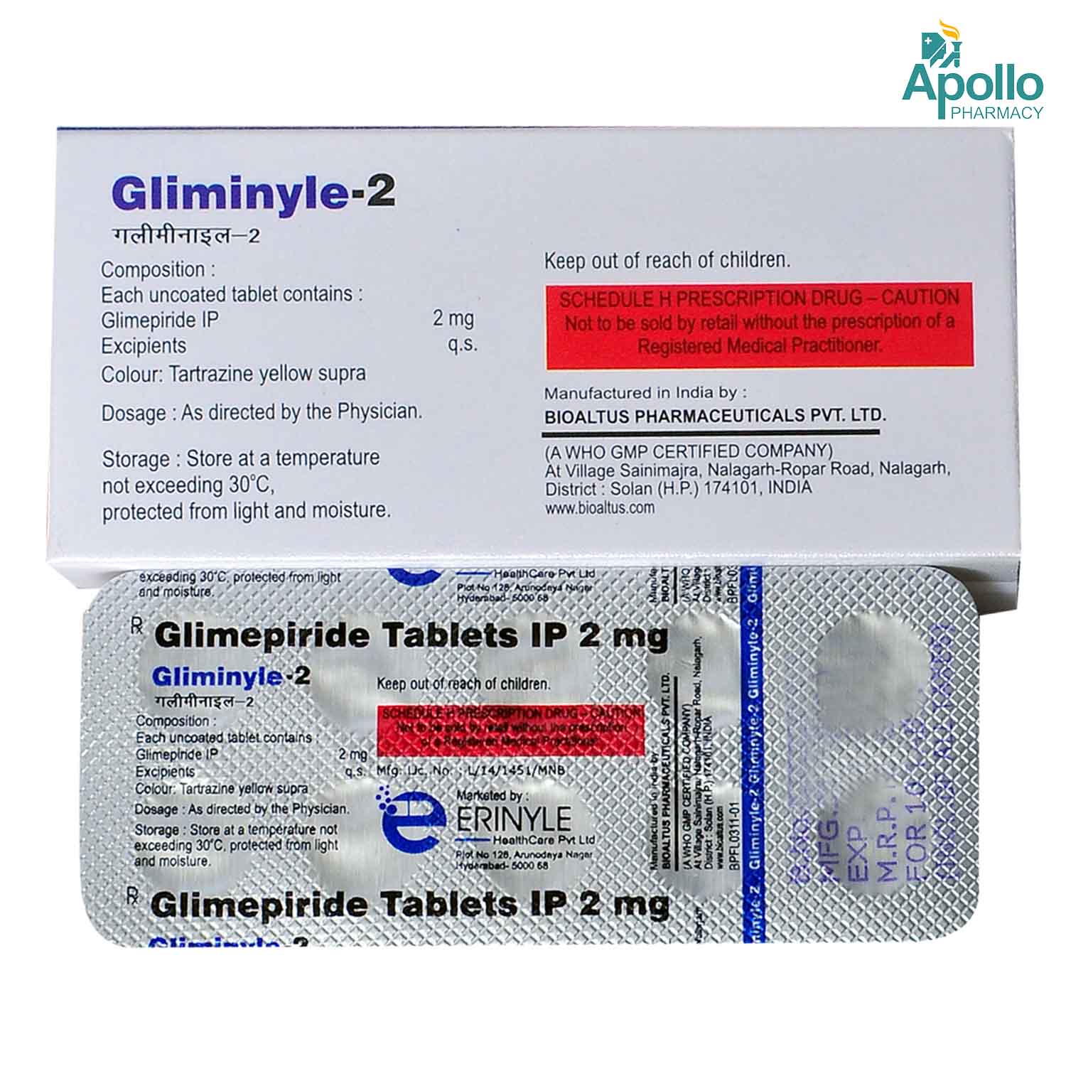Gliminyle 2 mg Tablet 10's Price, Uses, Side Effects, Composition ...