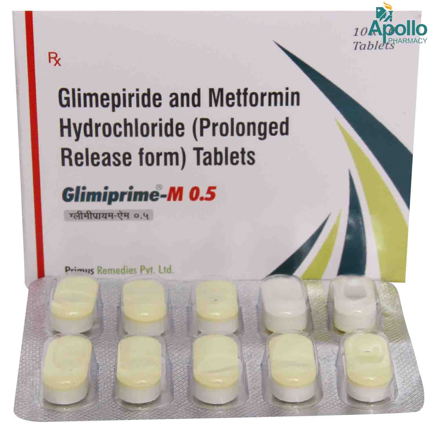 Glimiprime M 0.5 Tablet 10's Price, Uses, Side Effects, Composition ...