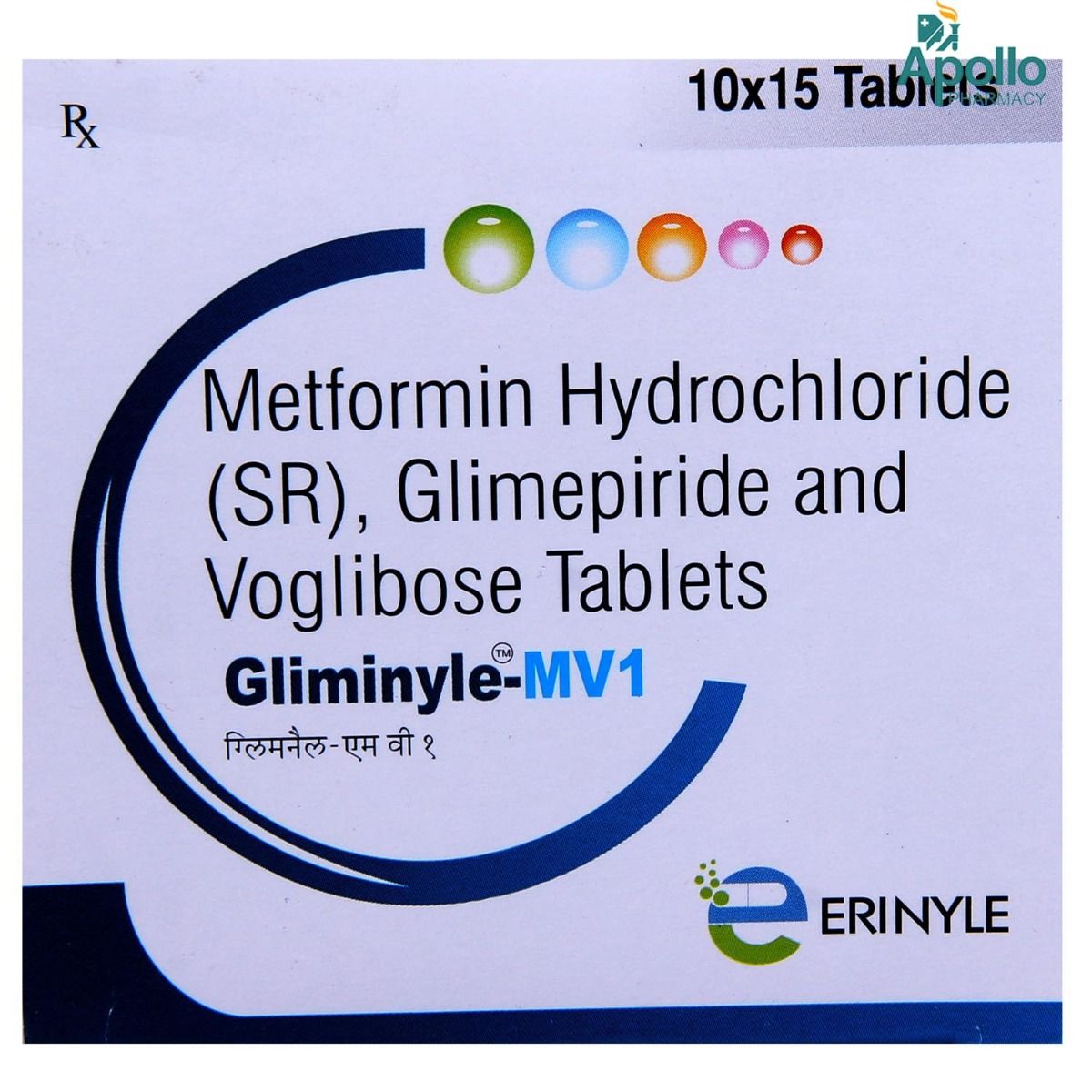 Gliminyle-MV 1 Tablet | Uses, Side Effects, Price | Apollo Pharmacy