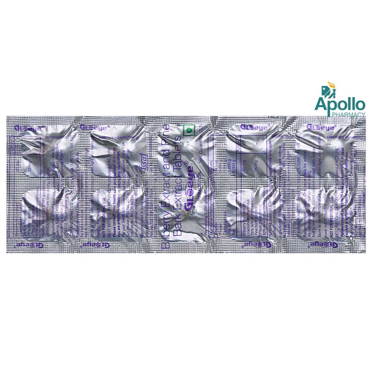 Gloeye Tablet 10's Price, Uses, Side Effects, Composition - Apollo Pharmacy