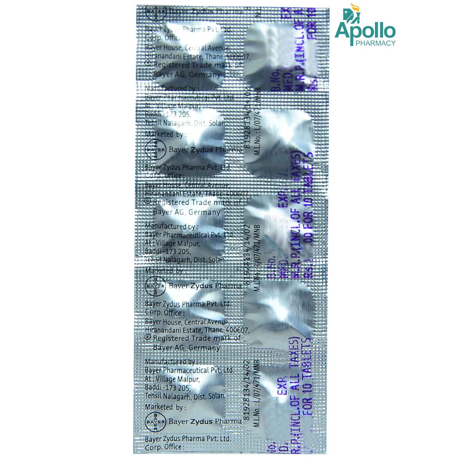 Glucobay 50 Tablet | Uses, Side Effects, Price | Apollo Pharmacy