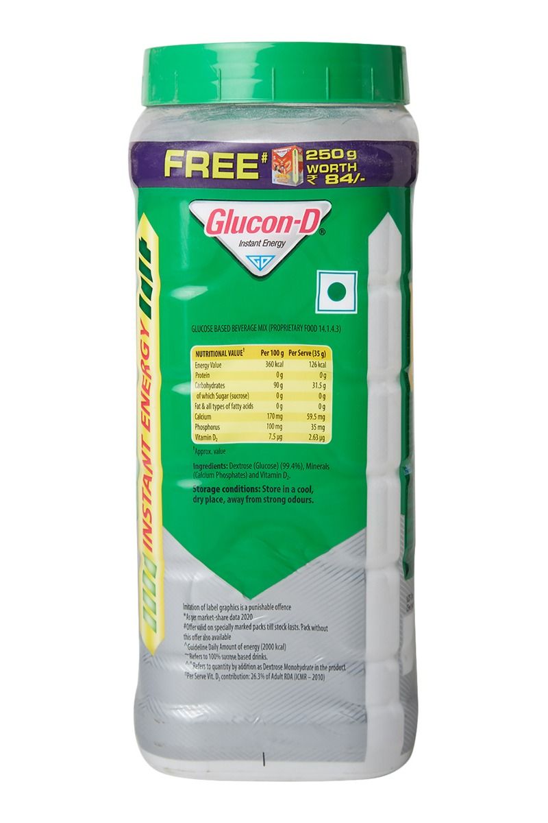 Glucon-D Original Instant Energy Drink Powder, 1 kg Jar Price, Uses ...