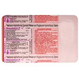 Gluconorm P 15 Tablet | Uses, Side Effects, Price | Apollo Pharmacy