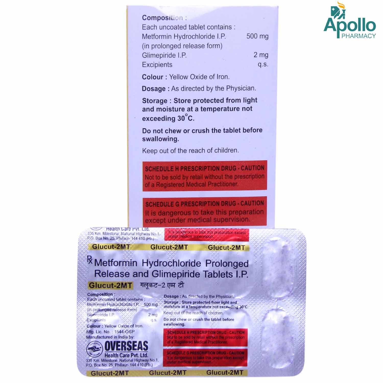 Glucut-2 MT Tablet 10's Price, Uses, Side Effects, Composition - Apollo ...