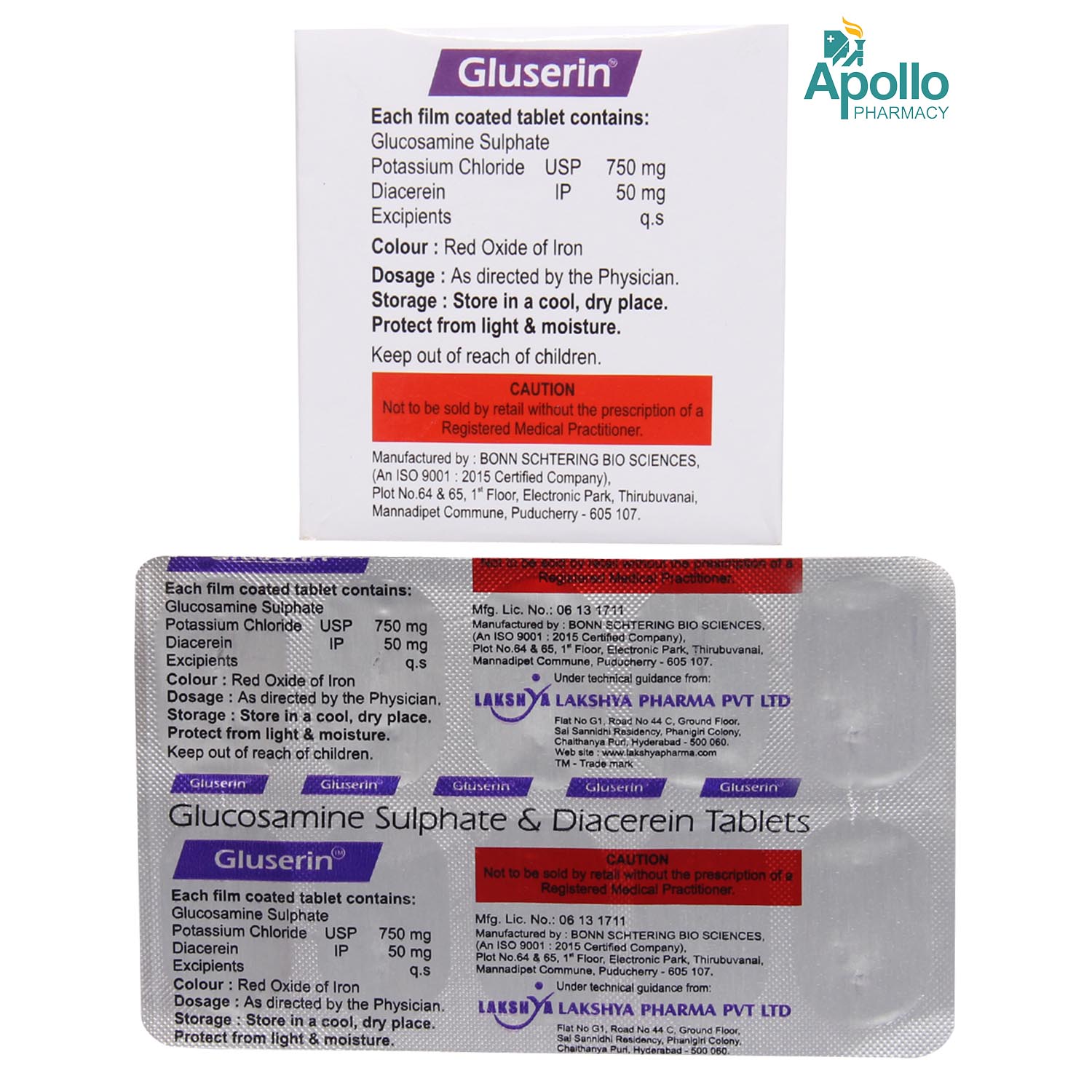 Gluserin Tablet 10's Price, Uses, Side Effects, Composition - Apollo ...