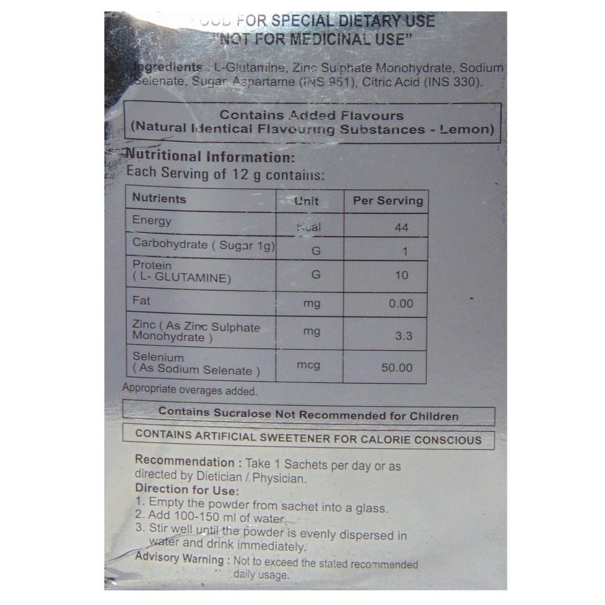 Glutabest Sachet 12 gm Price, Uses, Side Effects, Composition - Apollo ...