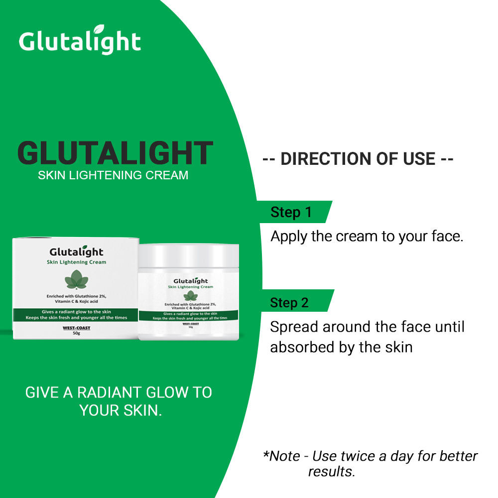 Glutalight Skin Lightening Cream, 50 gm Price, Uses, Side Effects ...