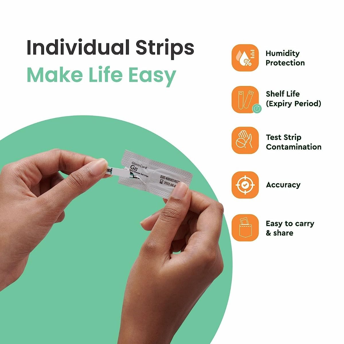 ARKRAY GlucoCard G+ Blood Glucose Test Strips | Uses, Side Effects ...