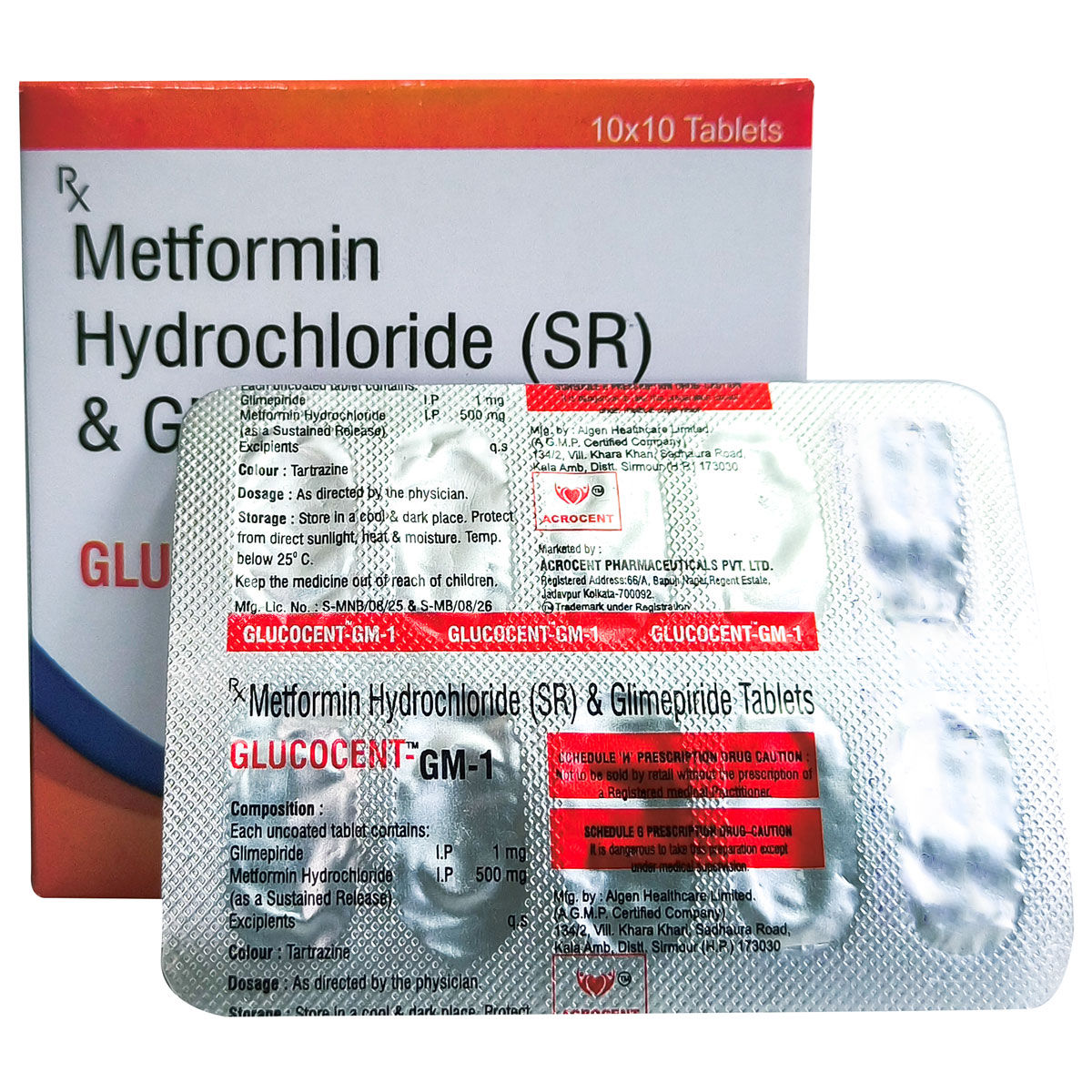 Glucocent-GM-1 Tablet 10's | Uses, Side Effects, Price | Apollo Pharmacy