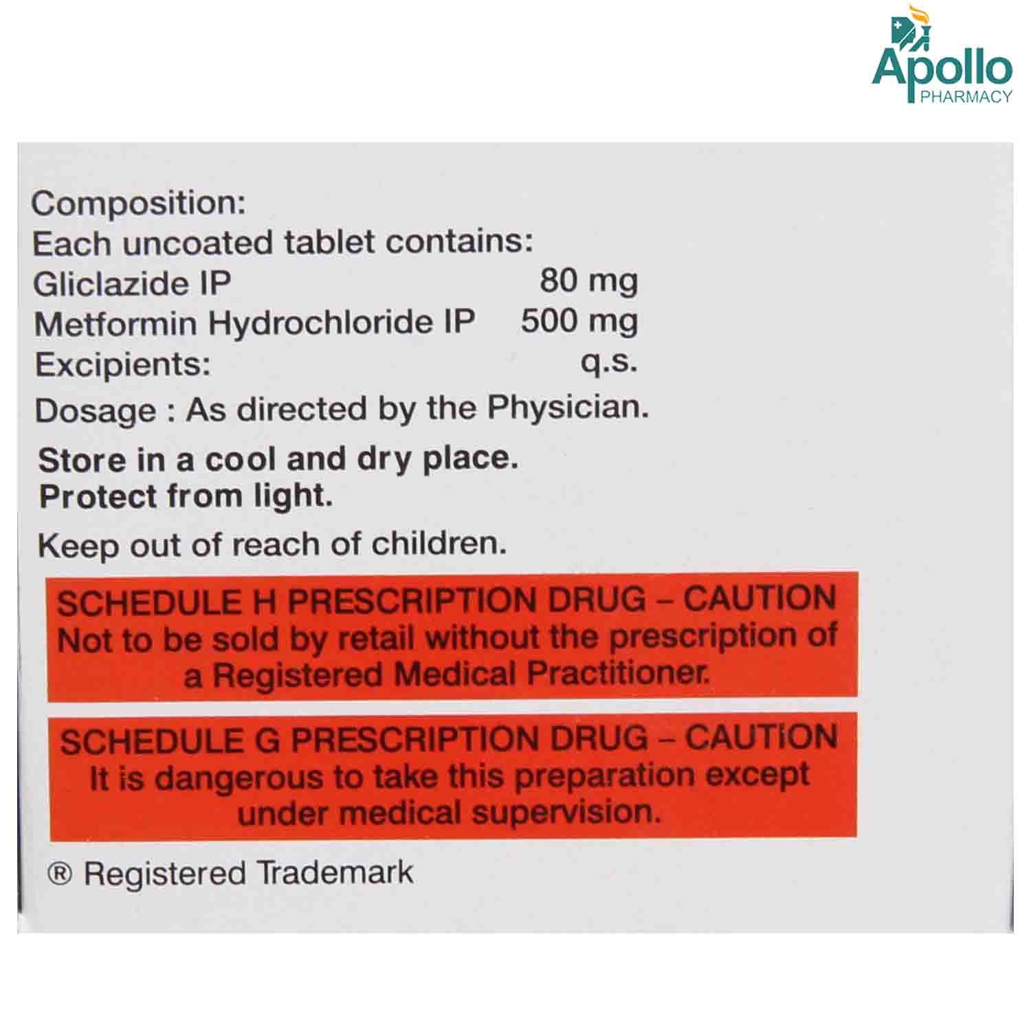 Glycigon M Tablet 10's Price, Uses, Side Effects, Composition - Apollo ...
