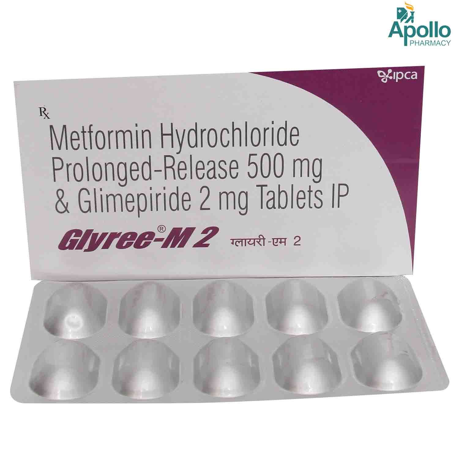 Glyree-M2 Tablet 10's Price, Uses, Side Effects, Composition - Apollo ...