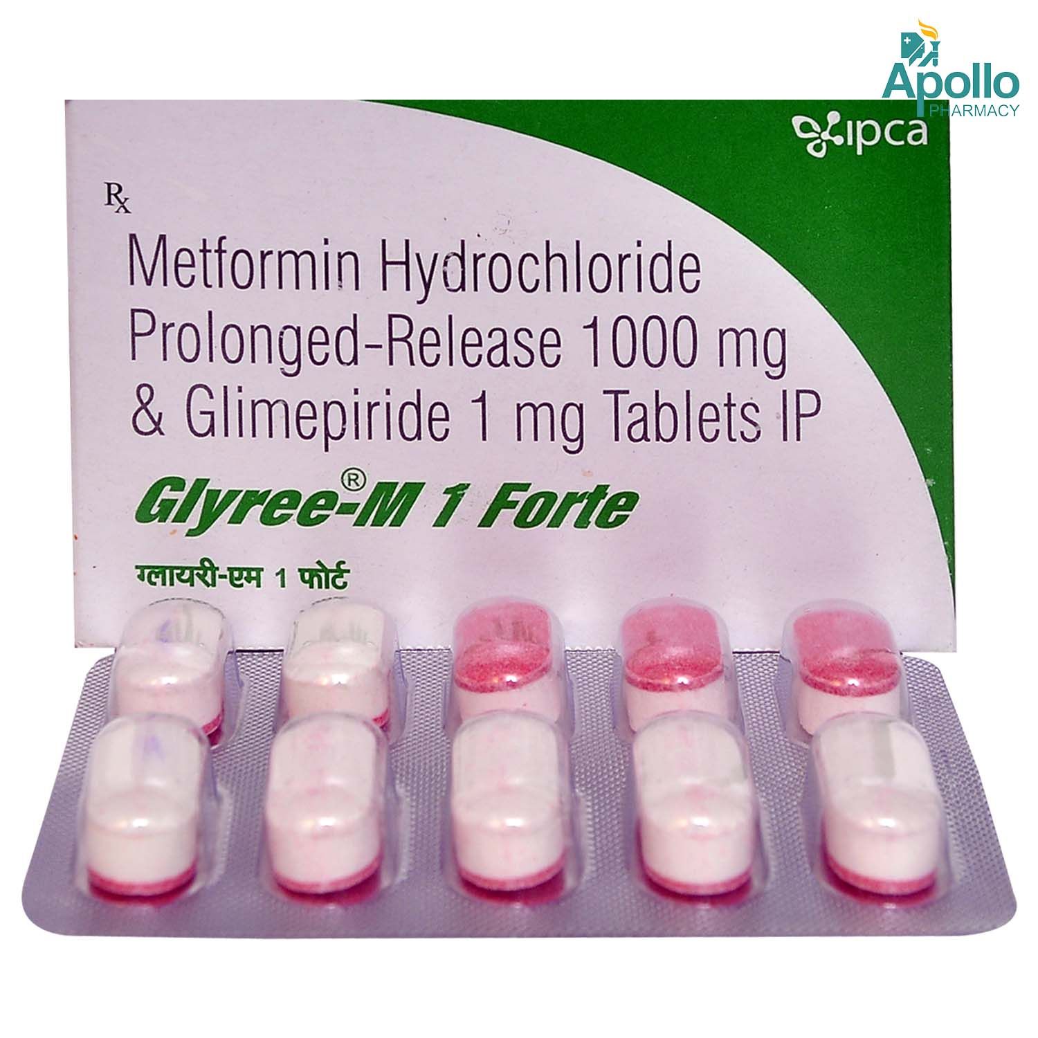 Glyree M1 Forte Tablet 10's Price, Uses, Side Effects, Composition ...