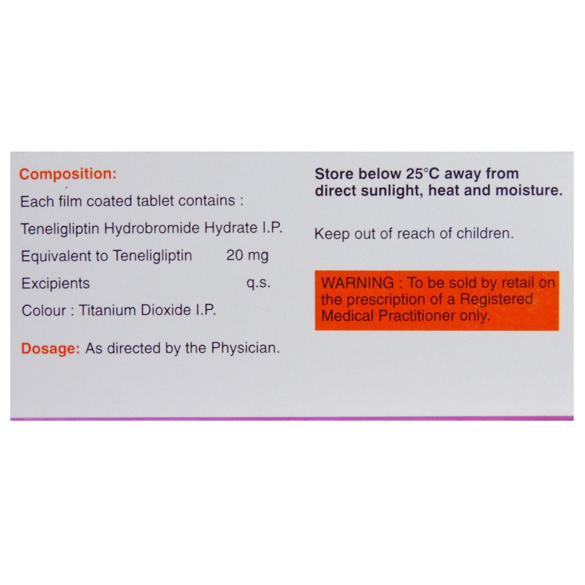 Glypten 20 mg Tablet 10's Price, Uses, Side Effects, Composition ...