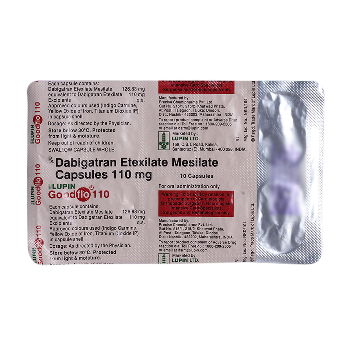 Goodflo 110 Capsule | Uses, Side Effects, Price | Apollo Pharmacy