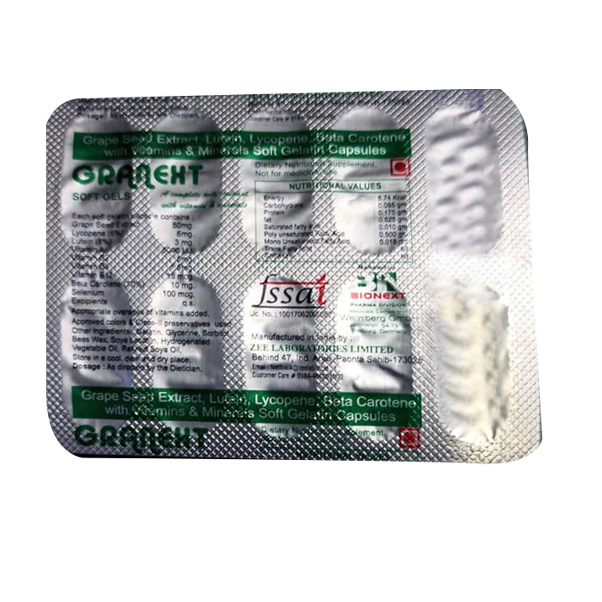 Granext Softgel Capsule | Uses, Side Effects, Price | Apollo Pharmacy