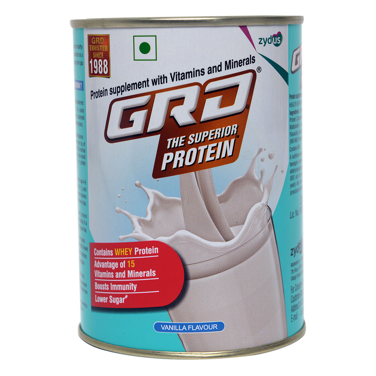 Buy GRD Superior Whey Protein Vanilla Flavour Powder, 200 gm | 19 ...