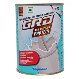Buy GRD Superior Whey Protein Vanilla Flavour Powder, 200 gm | 19 ...