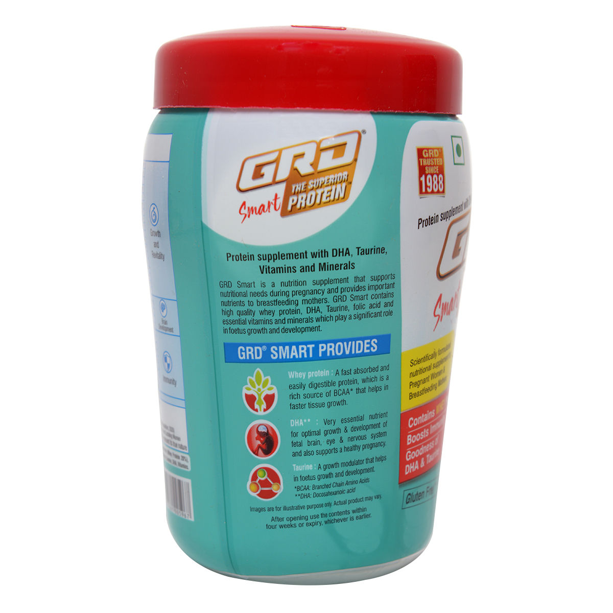 Buy GRD Smart Whey Protein Vanilla Flavour Powder, 200 gm Jar | 19 ...