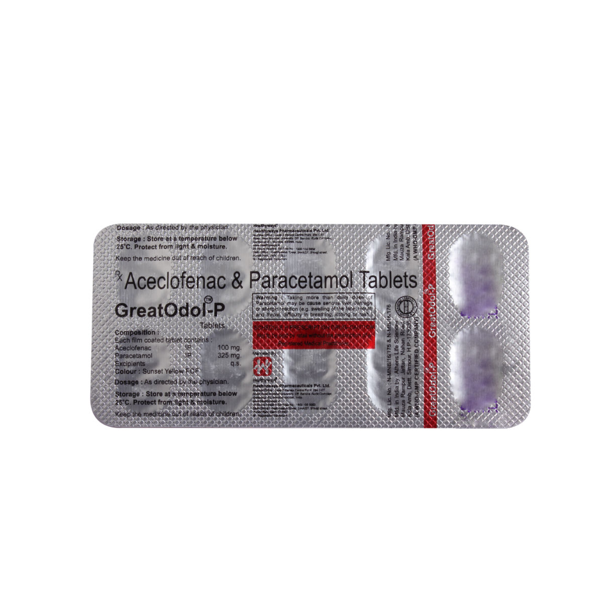 Greatodol-P Tablet 10's Price, Uses, Side Effects, Composition - Apollo ...