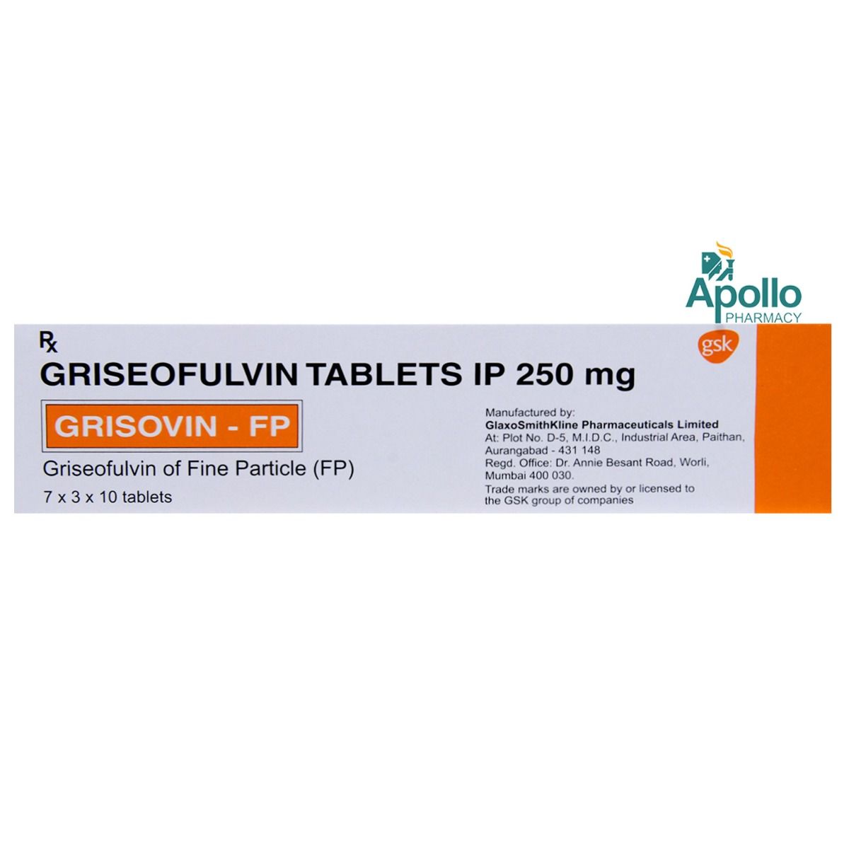 Grisovin FP Tablet 10's Price, Uses, Side Effects, Composition - Apollo ...