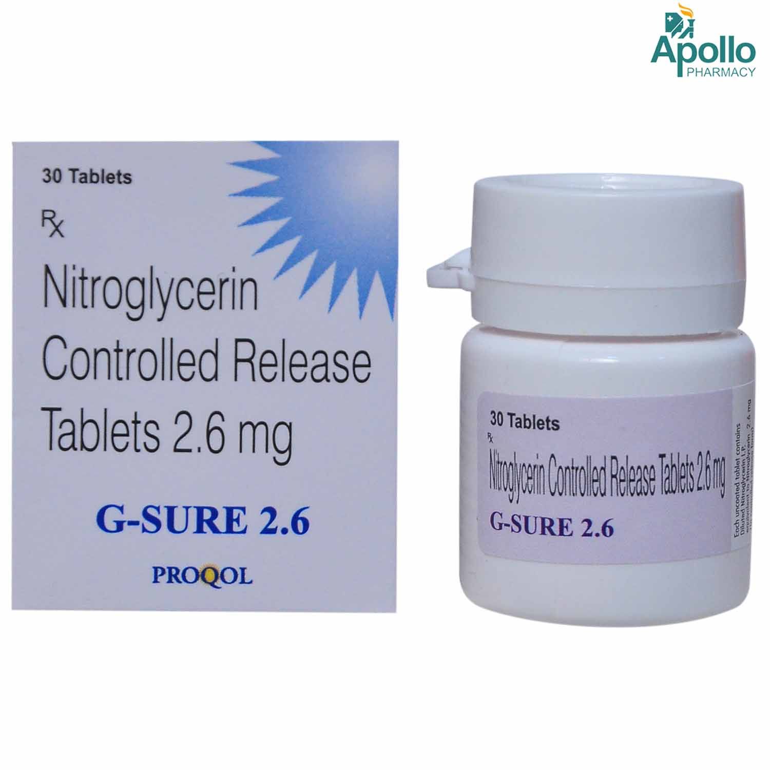 G Sure 2.6 Tablet 30's Price, Uses, Side Effects, Composition - Apollo ...