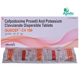 Gudcef CV 100 mg Tablet | Uses, Side Effects, Price | Apollo Pharmacy