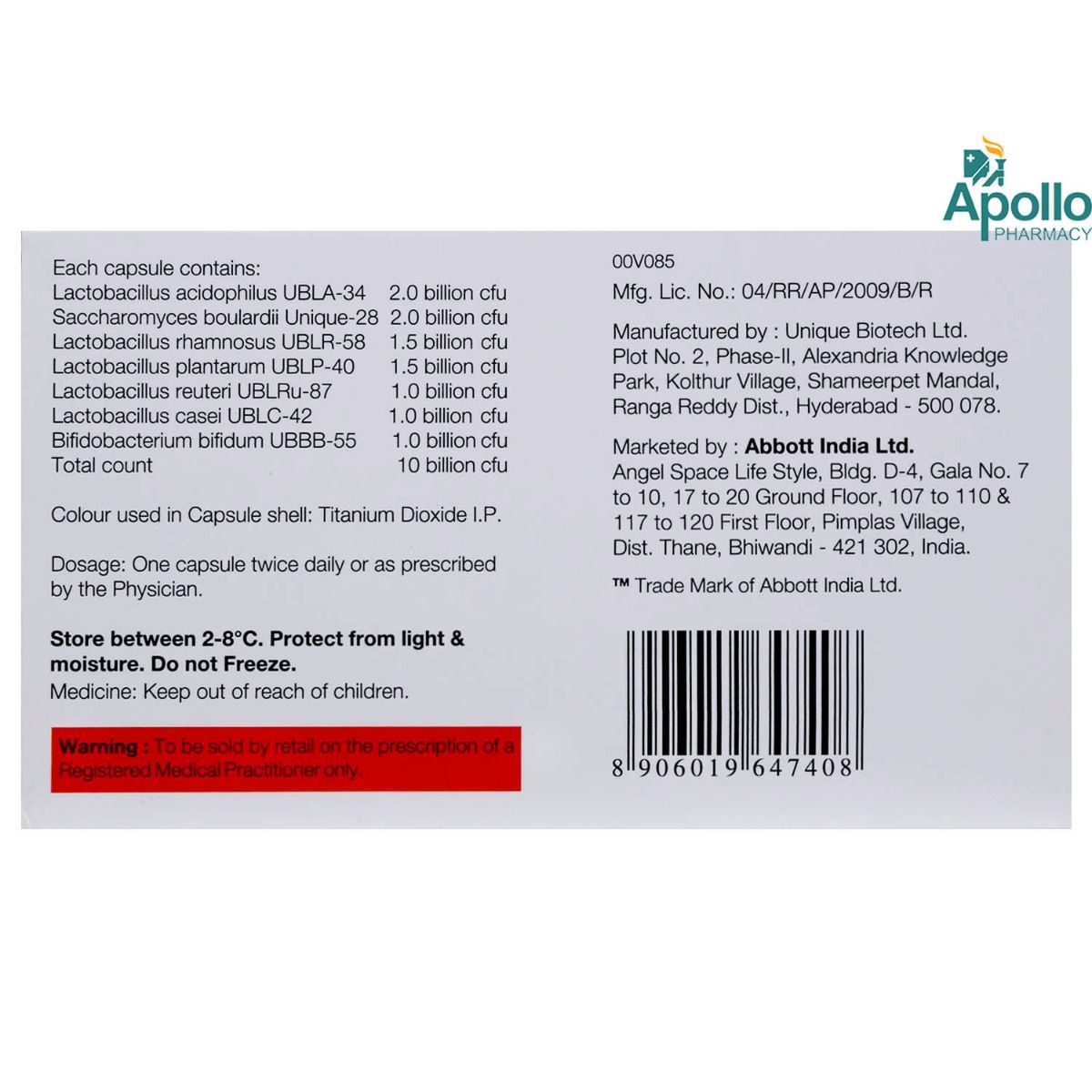 Gut Renew Capsule 10's Price, Uses, Side Effects, Composition - Apollo ...