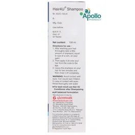 Buy Hair 4U Shampoo, 100 ml | 19 Minutes Delivery | Apollo Pharmacy