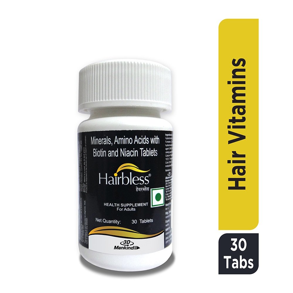Hairbless Tablet 30's | Uses, Side Effects, Price | Apollo Pharmacy