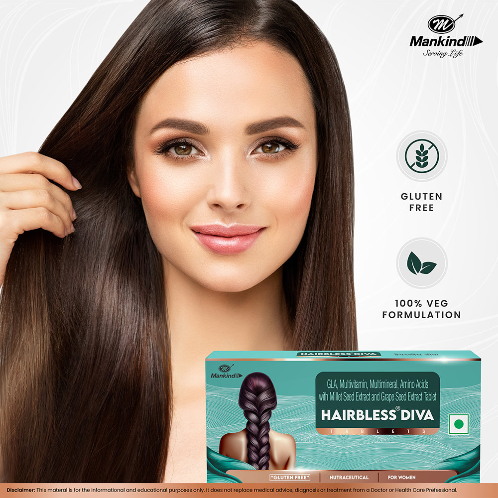 Buy Hairbless Diva Women Tablet 10's | 19 Minutes Delivery | Apollo ...