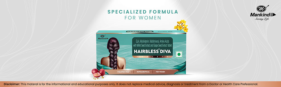 Buy Hairbless Diva Women Tablet 30's | 19 Minutes Delivery | Apollo ...
