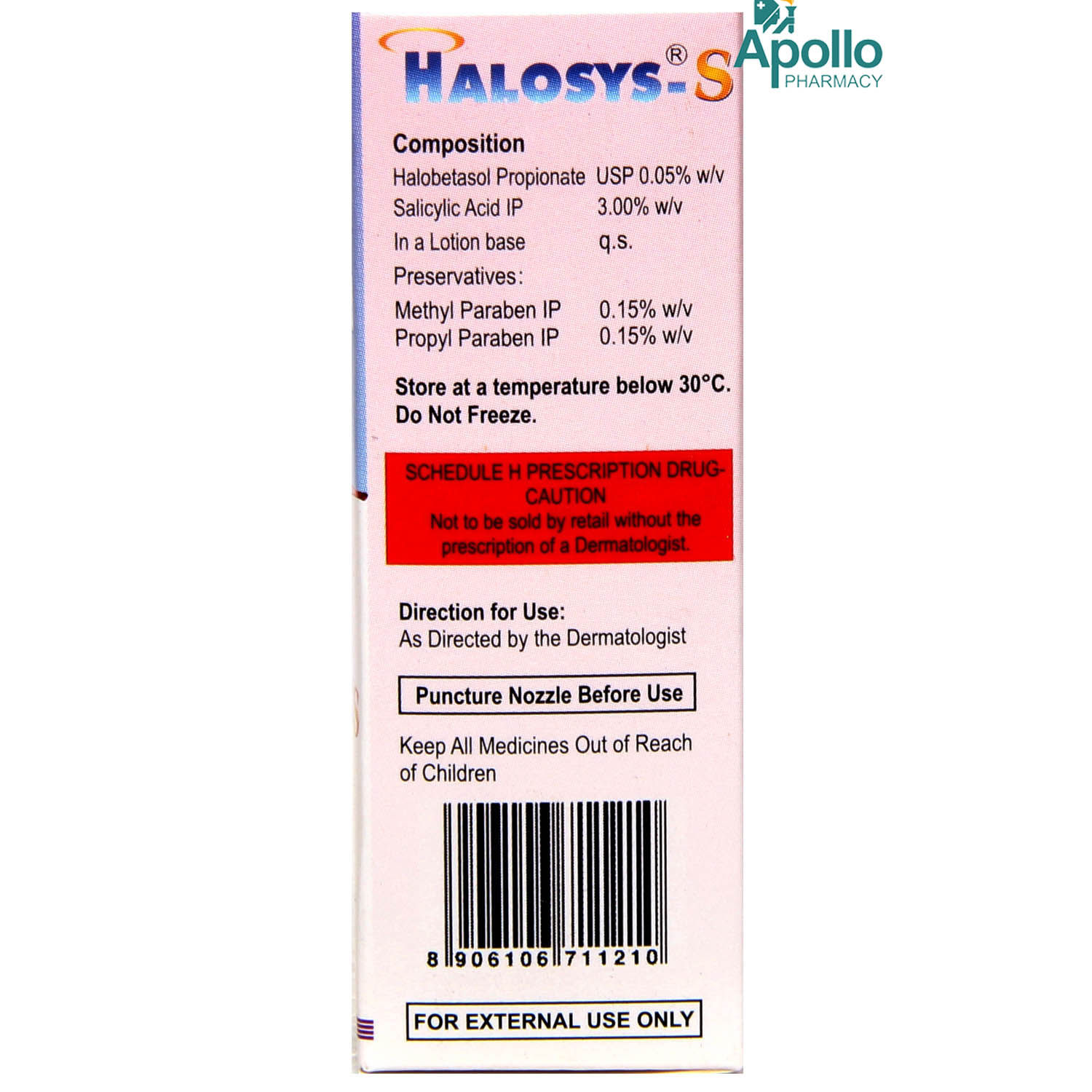 Halosys S Lotion 20 ml Price, Uses, Side Effects, Composition - Apollo ...