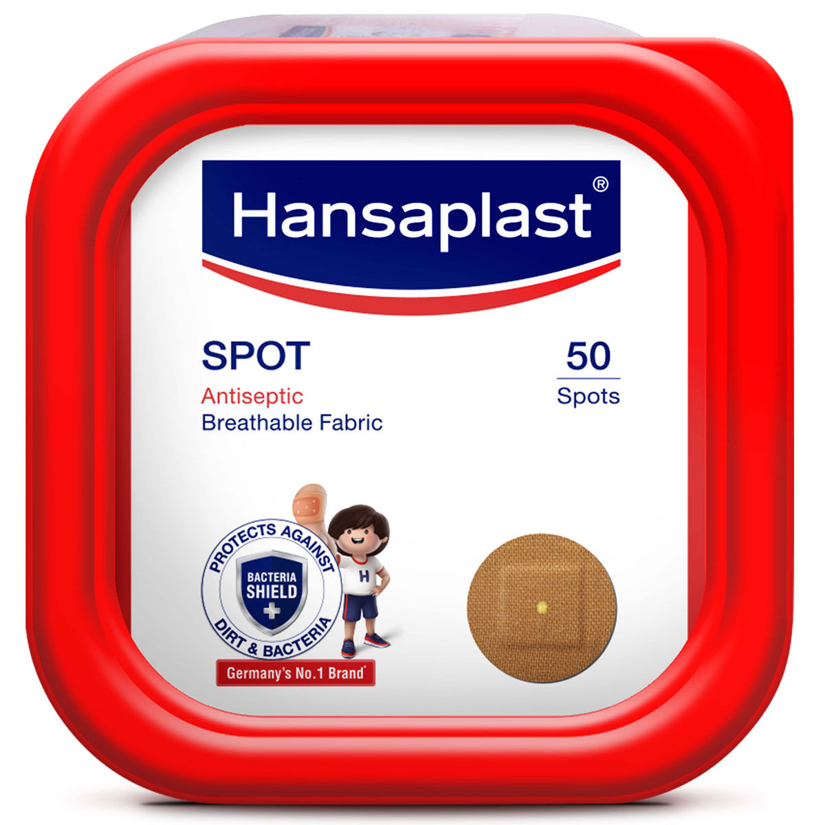 Buy Hansaplast Breathable Fabric Spot Bandage, 50 Count | 19 Minutes ...