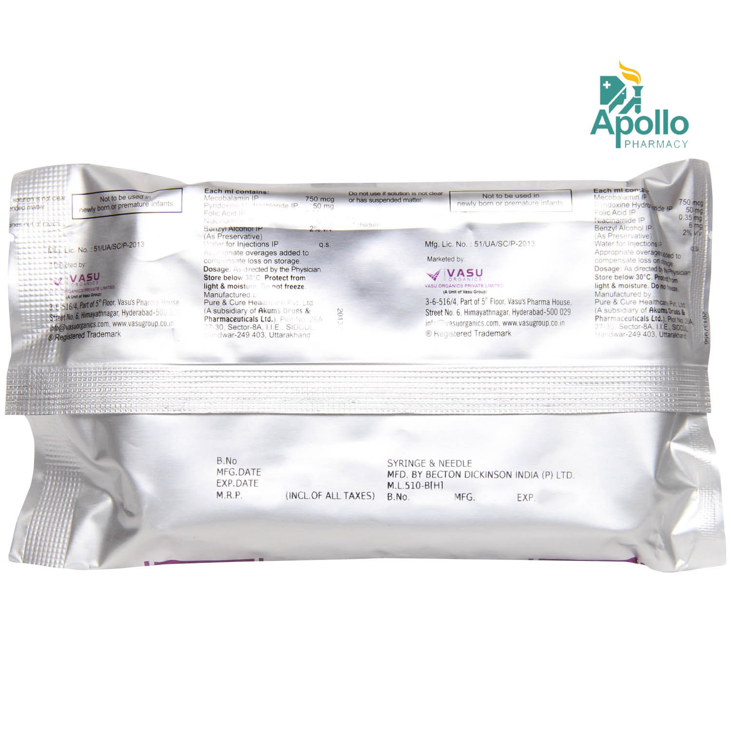 Happy Nerve Plus Injection 2 ml Price, Uses, Side Effects, Composition ...