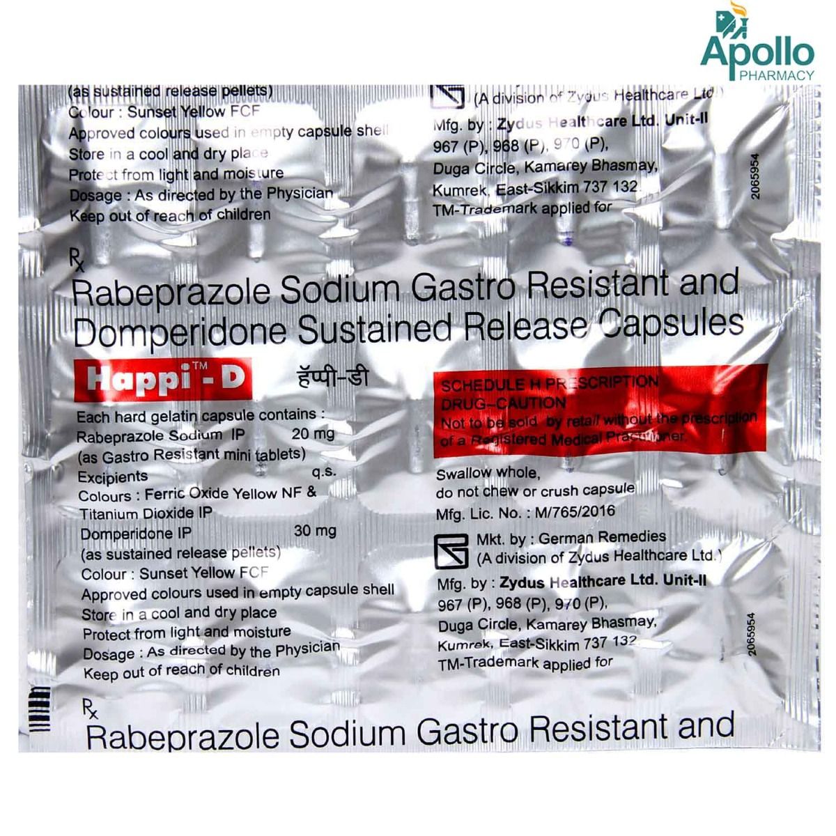 Happi D Capsule 15's Price, Uses, Side Effects, Composition - Apollo ...