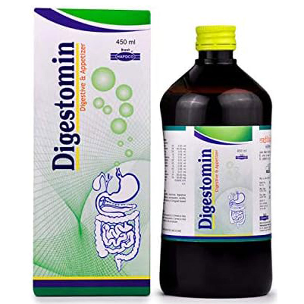 Buy Hapdco Digestomin Syrup, 450 ml | 19 Minutes Delivery | Apollo Pharmacy