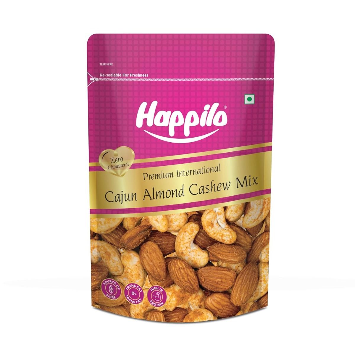 Buy Happilo Premium Cajun Almond Cashew Mix, 50 gm | 19 Minutes ...