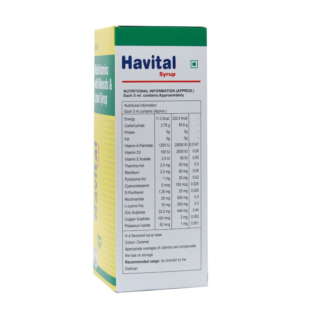 Havital Fruity Taste Syrup 200 ml Price, Uses, Side Effects ...