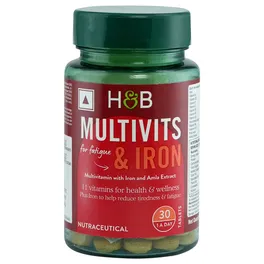 Holland & Barrett Multivits & Iron for Fatigue, 30 Tablets | Uses ...