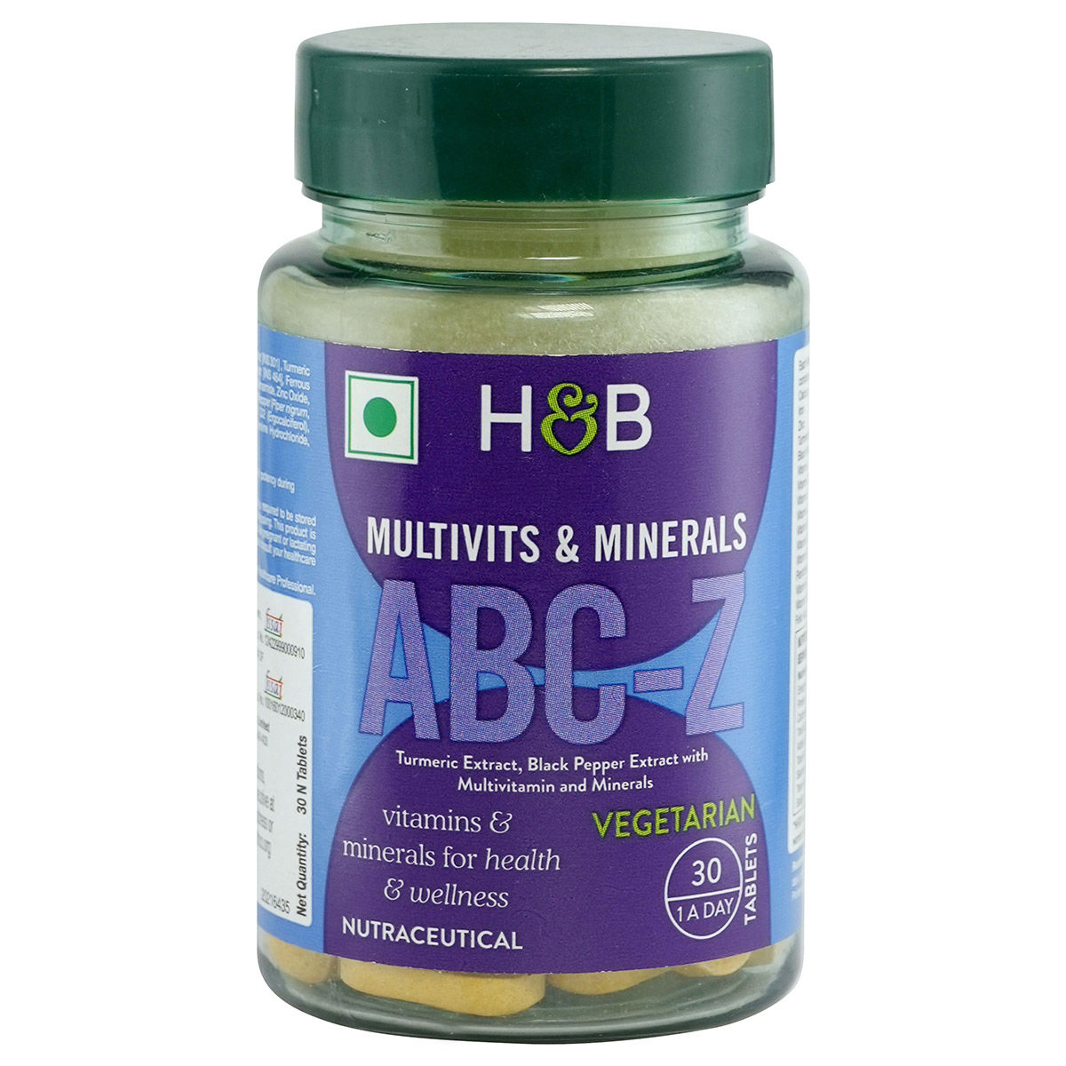 Buy Holland & Barrett Multivits & Minerals ABC-Z, 30 Veg Tablets | 19 ...