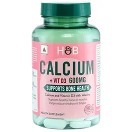 Holland & Barrett Calcium + Vit D3 600mg with Alanine for Bone Health ...