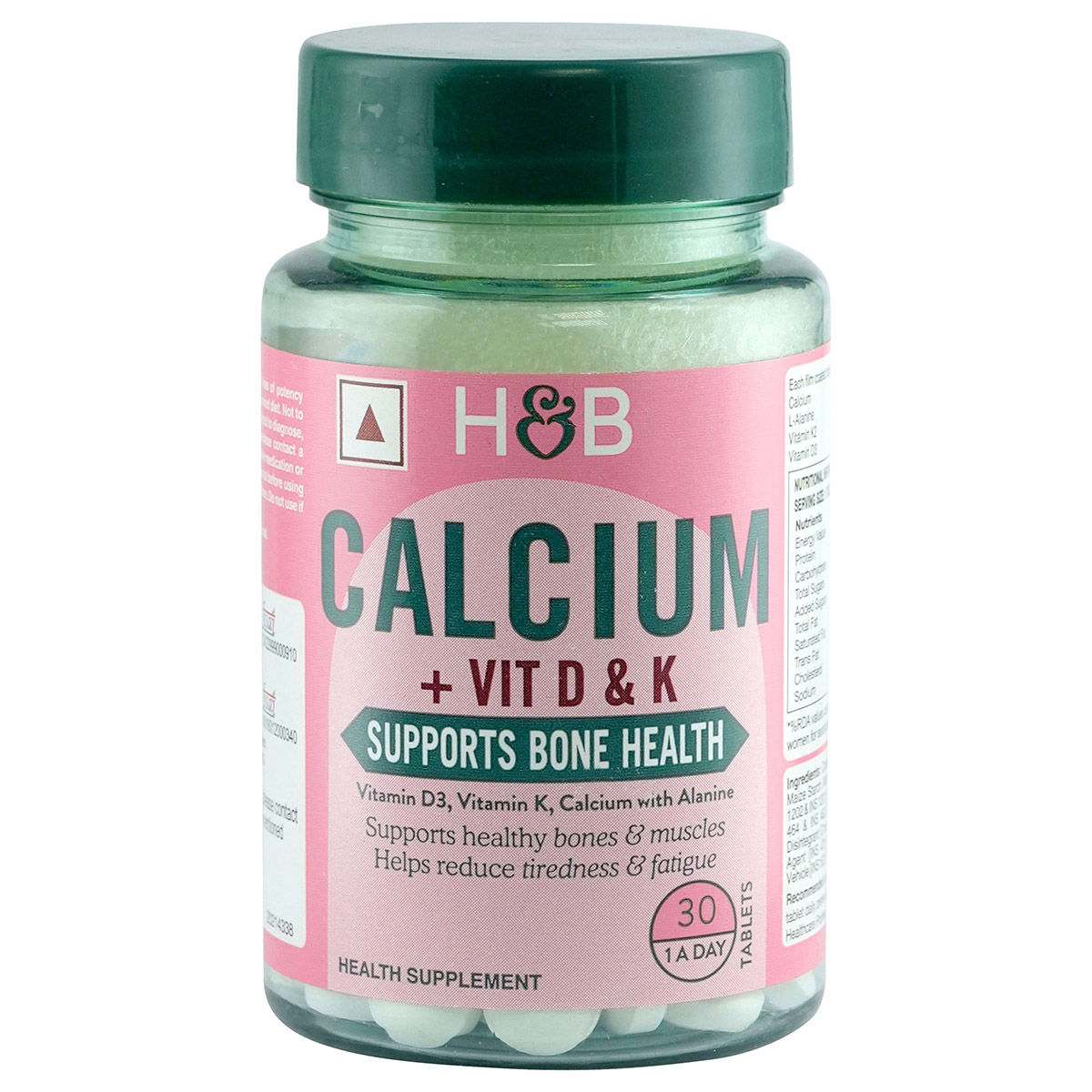 Buy Holland & Barrett Calcium + Vit D & K for Bone Health, 30 Tablets ...