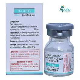 H Cort 100 mg Injection | Uses, Side Effects, Price | Apollo Pharmacy