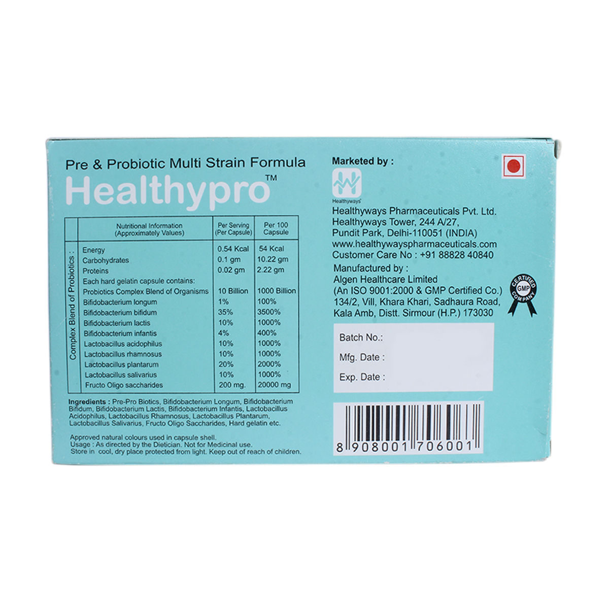 Healthypro Capsule 10's Price, Uses, Side Effects, Composition - Apollo ...